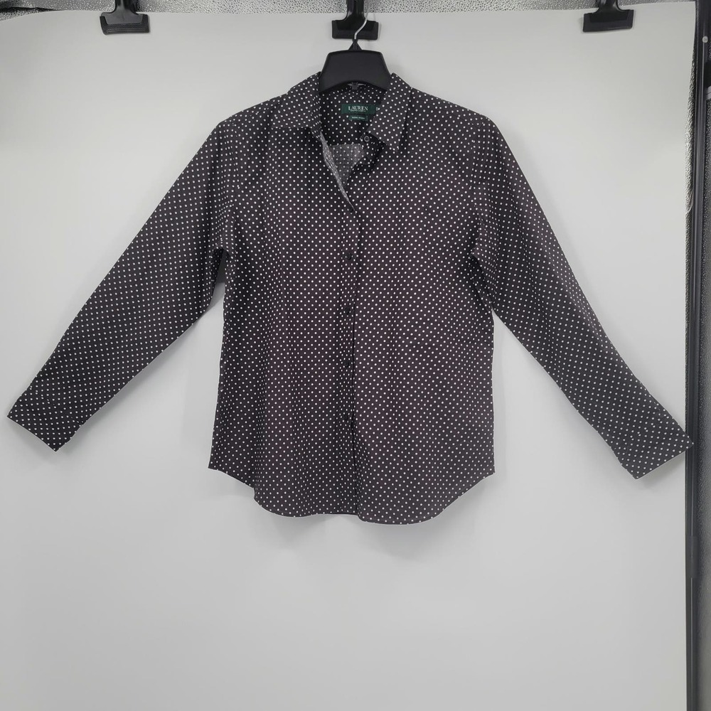 Lauren Ralph Lauren Long Sleeve Top Button Shirt Size… - Gem